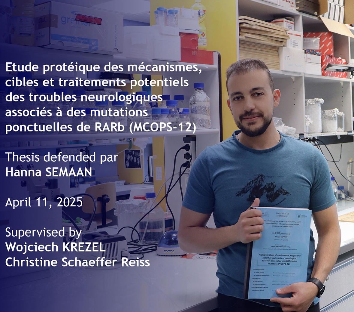 Félicitations à Hanna SEMAAN pour l'acceptation de sa thèse ! | IGBMC